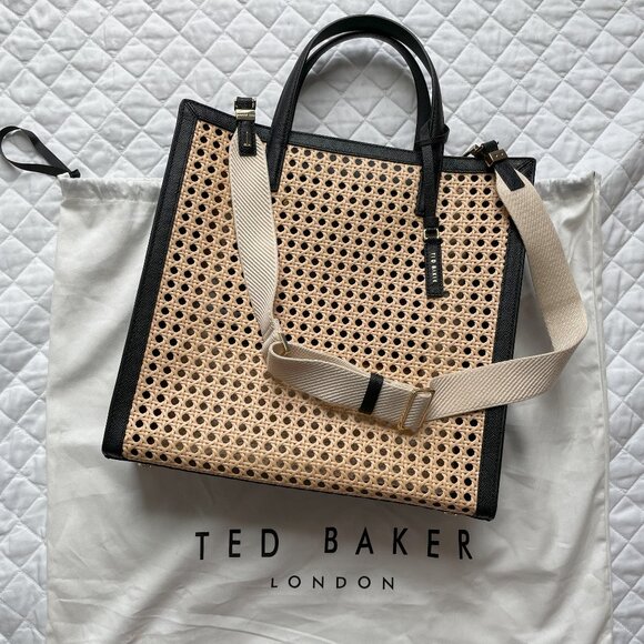 Ted Baker London | Bags | Ted Baker Flo June Wicker Handbag Tote | Poshmark